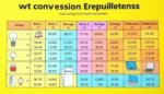 Tableau De Conversion Watt : Guide Des équivalences